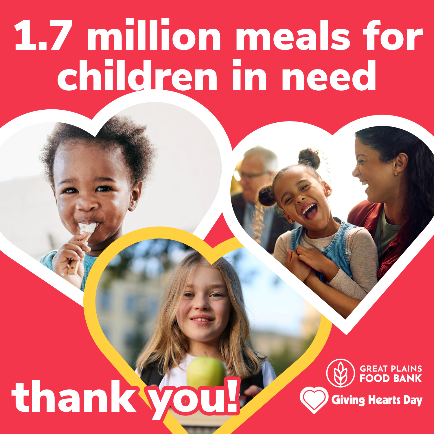 Great Plains Food Bank - Giving Hearts Day